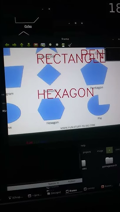 shape recognition using opencv - YouTube