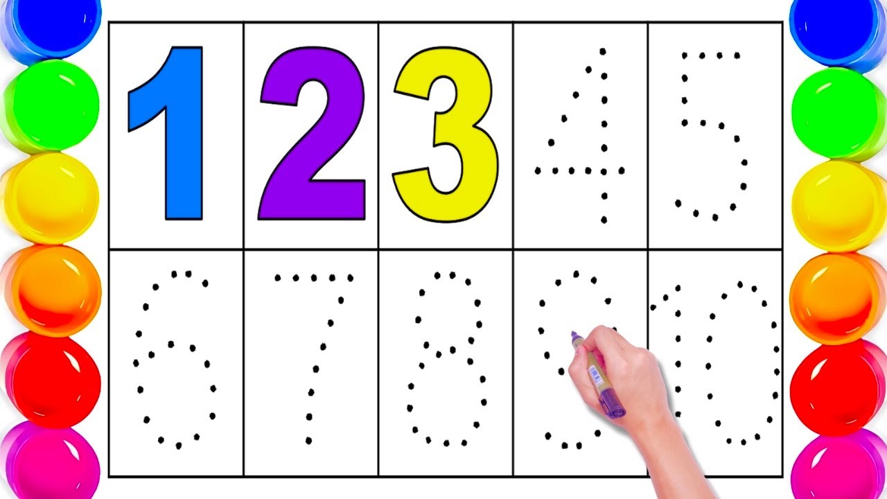 Ginti 1 se 100 tak, number counting 12345, numbers for kids,abcd, a for ...