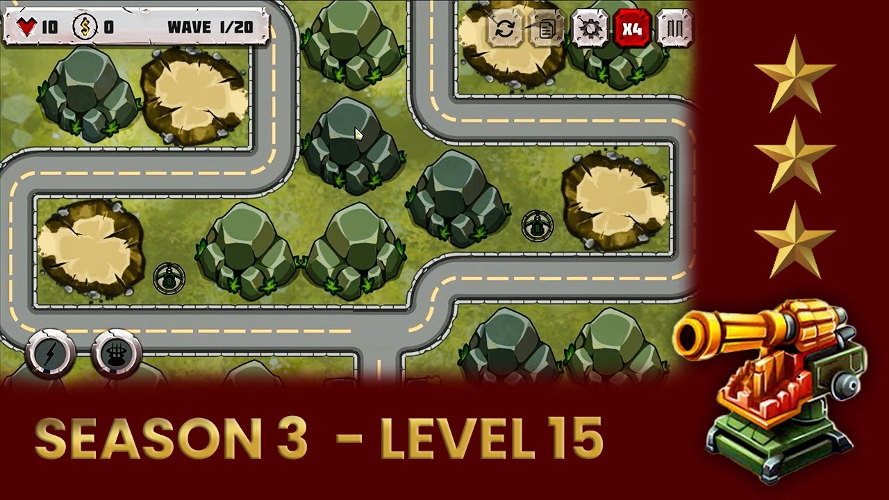 Battle Strategy: Tower Defense - Season 3 Level 15 Walkthrough - YouTube