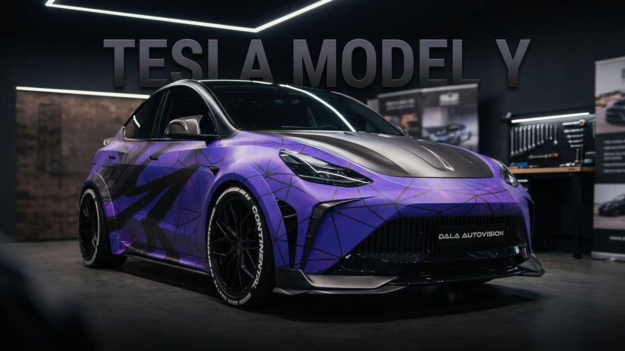 Wild Modified Tesla Model Y at Custom Motor Show 2025 | Elmia Jönköping ...