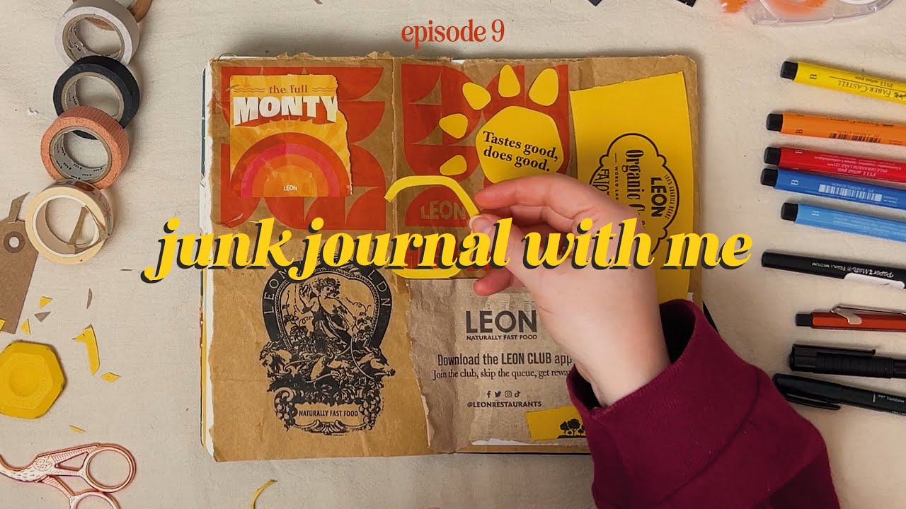 ASMR Junk Journal With Me | Leon Food Packaging - YouTube