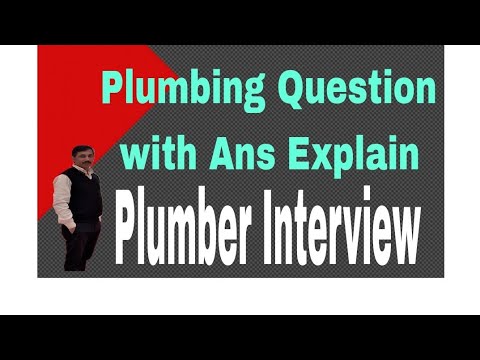 Plumbing Interview | Plumbing Question with Ans | Plumbing Explain ...