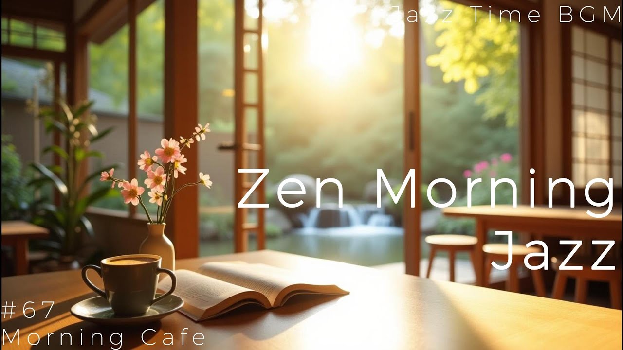 【Zen Morning Jazz】#67Morning Cafe Calm & Refreshing Japanese BGM for a ...