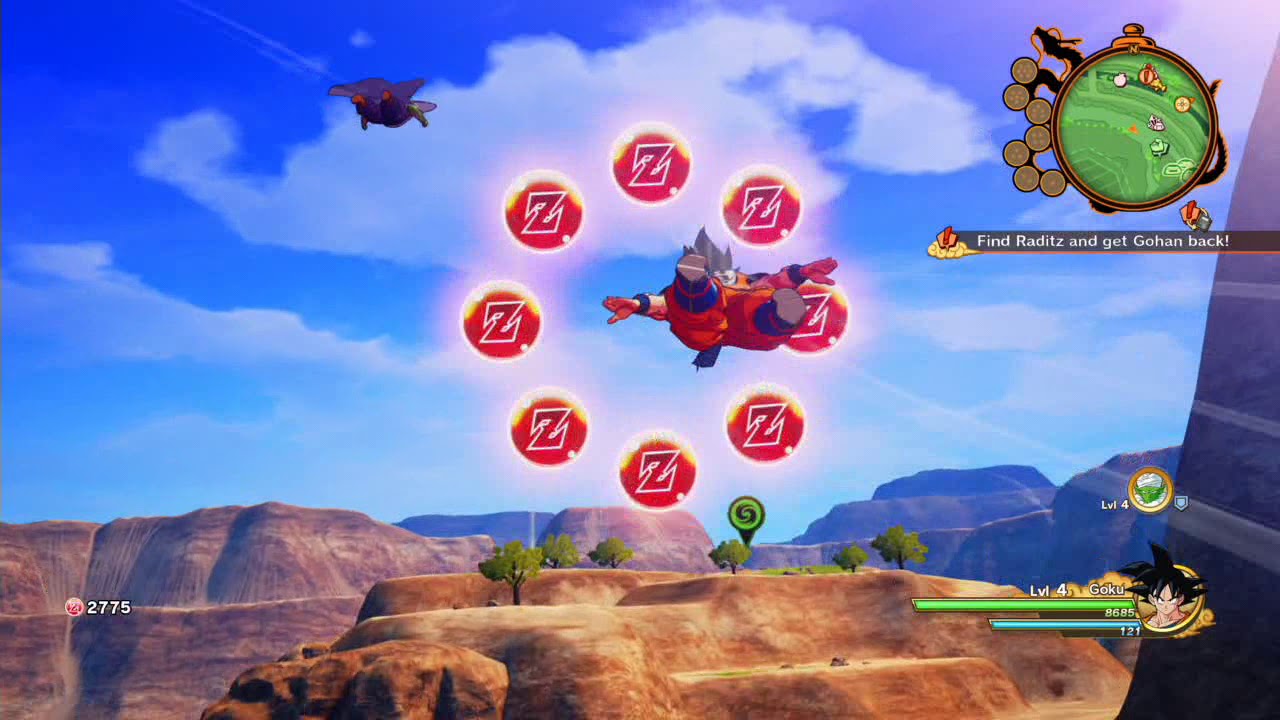 DRAGON BALL Z KAKAROT Part 8 Flying around the area - YouTube