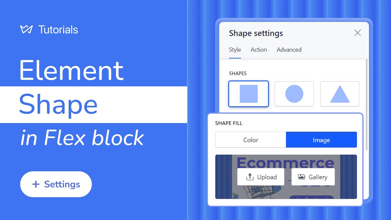 New element “Shape” in Flex block - YouTube