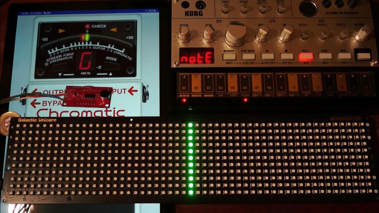Guitar Tuner using SparkFun Sound Detector and Pimoroni Galactic ...