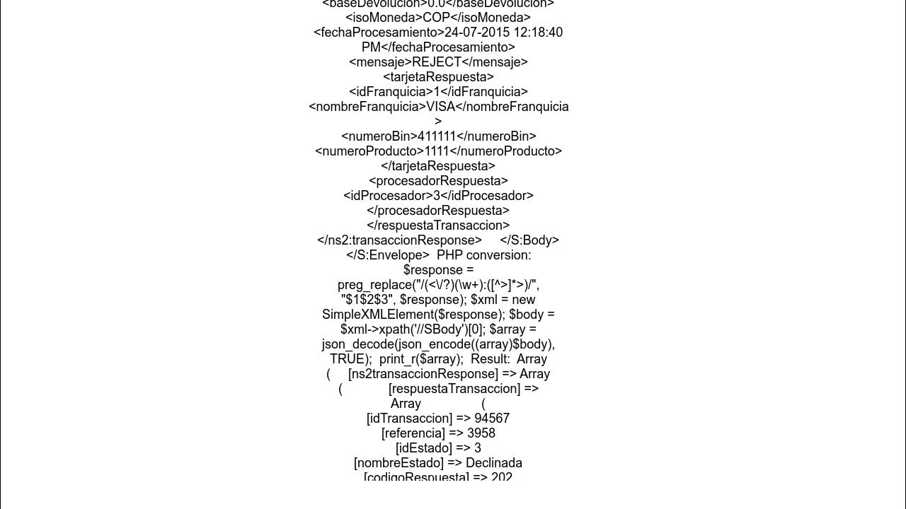 How To Convert Soap Response To Php Array Youtube