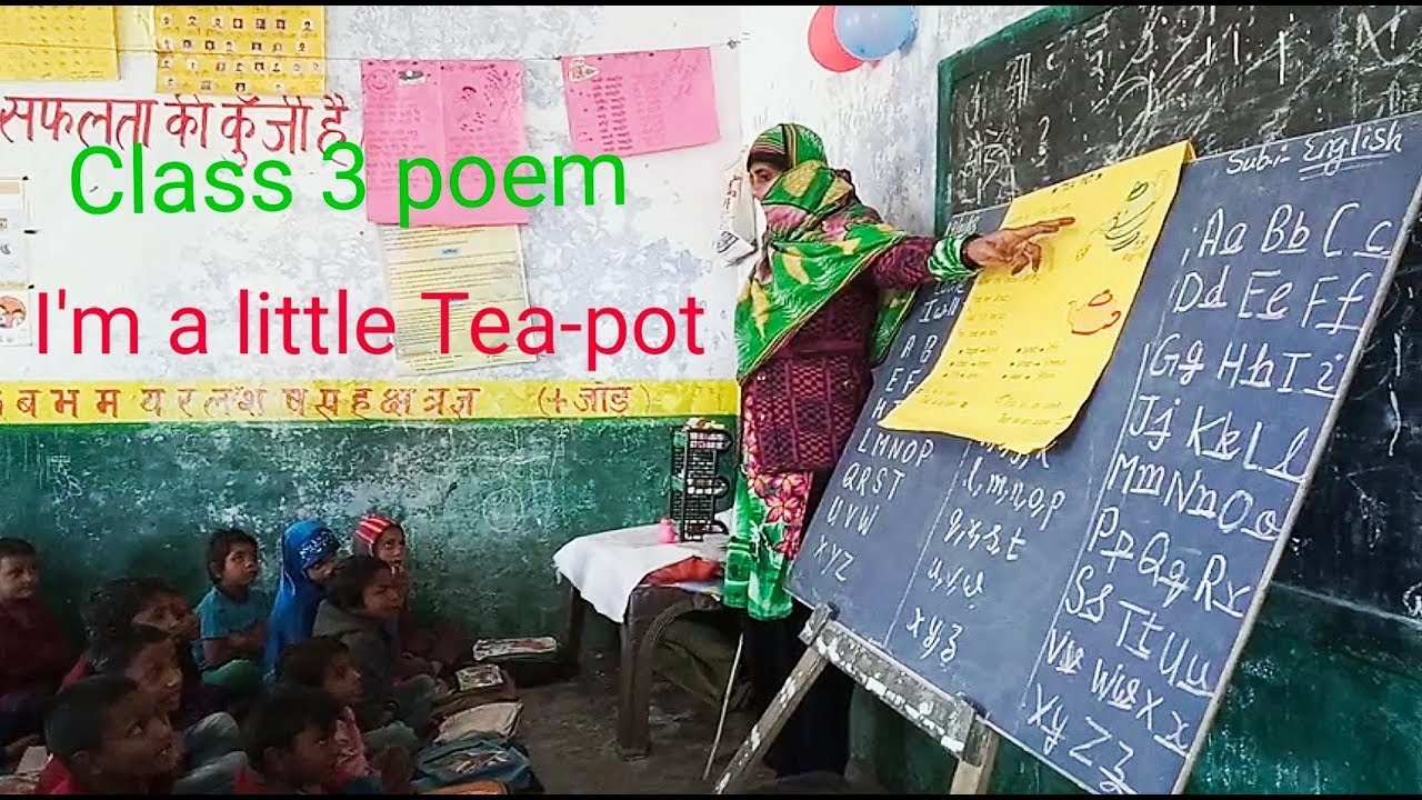 Class 3 poem "I'm a little Tea-pot"[ अंग्रेज़ी कविता ]. - YouTube