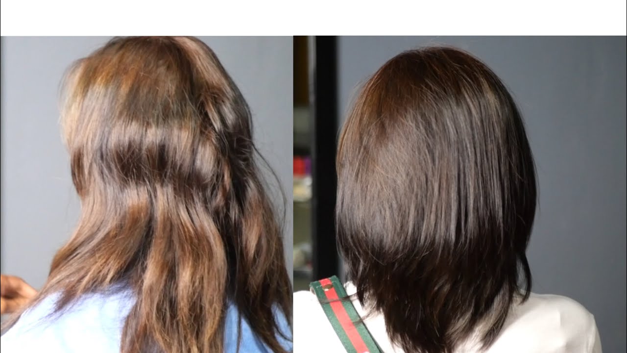 Mos haircut and color hair change you look beautiful and so cute ทำผม ...