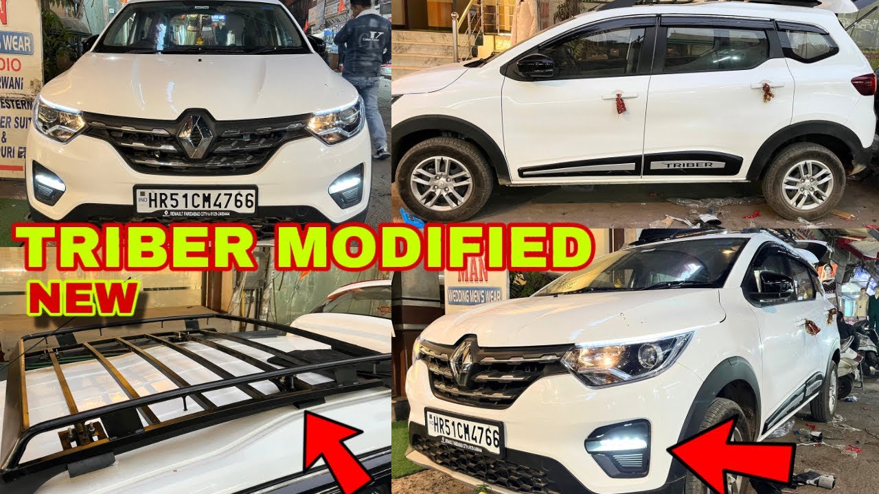 2024 NEW TRIBER MODIFIED 😍alag kaam hogye roof carrier 😍 - YouTube
