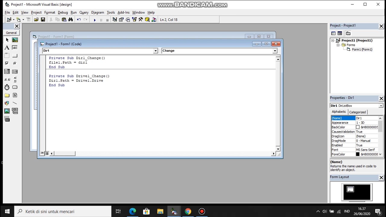 Program Visual Basic Mengelola File "MENAMPILKAN FILE" Visual Basic 6.0 ...