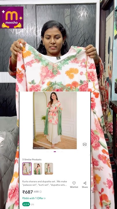 Kurta Sharara & Dupatta Set - YouTube