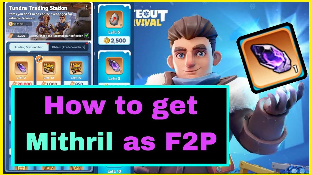 How to get Mithril as F2P in Whiteout Survival - YouTube