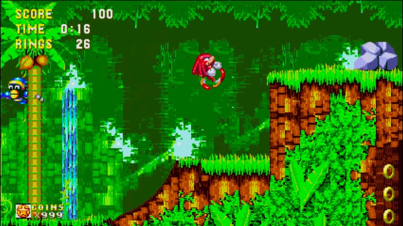 Sonic 3 & Knuckles "Origins": Angel Island Zone Act 1 (Knuckles) [1080 ...