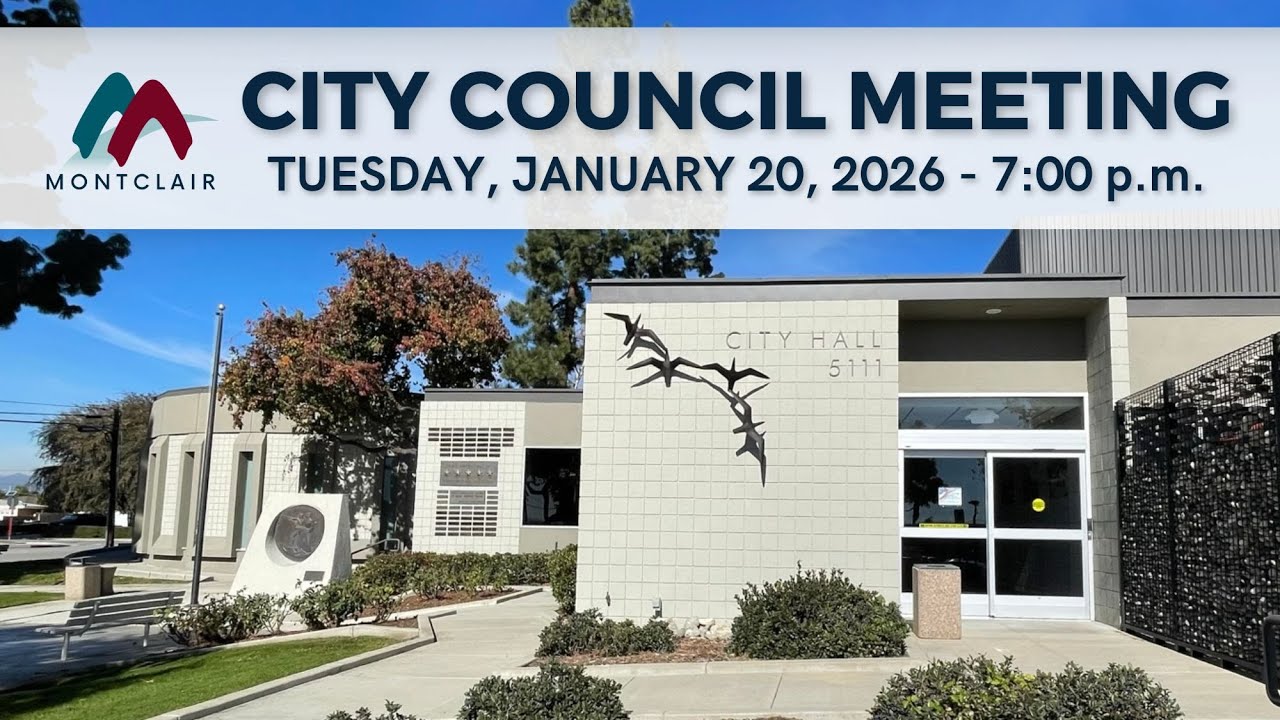 Montclair City Council Meeting - January 20, 2026 - YouTube
