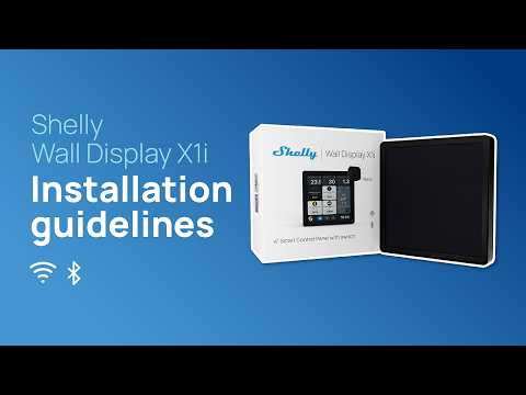 Shelly Wall Display X1i - Installation video