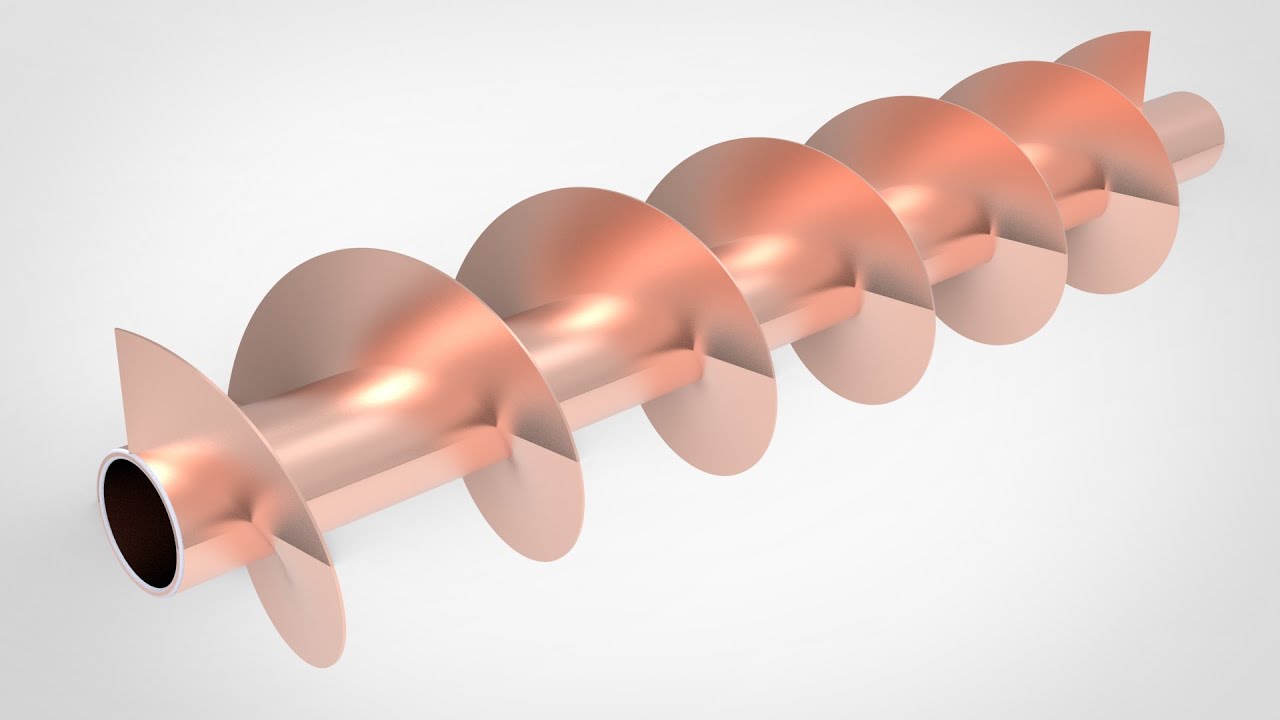 「DESIGN 304」 Screw Conveyor | Solidworks tutorial - YouTube