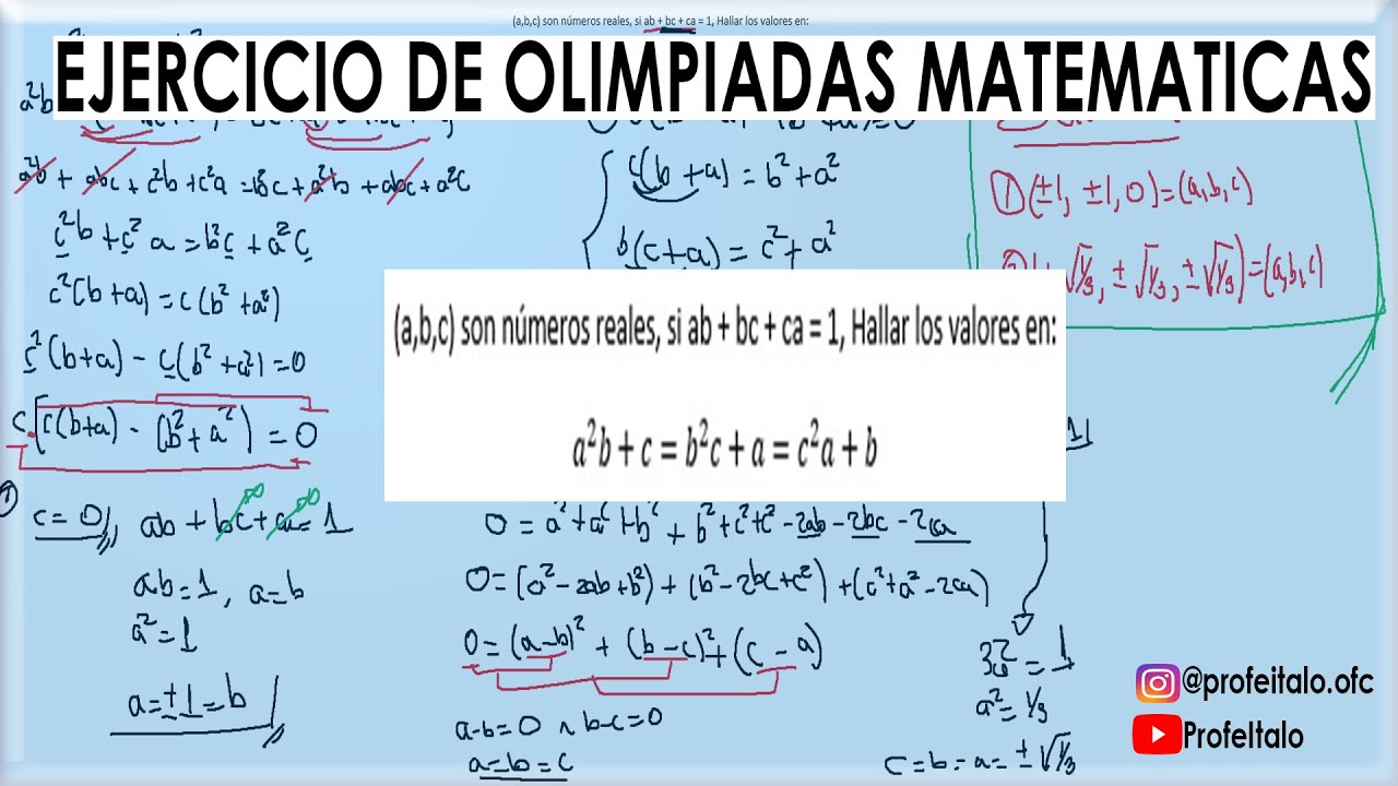 PUEDES RESOLVER ESTE EJERCICIO DE LAS OLIMPIADAS MATEMATICAS DE ...