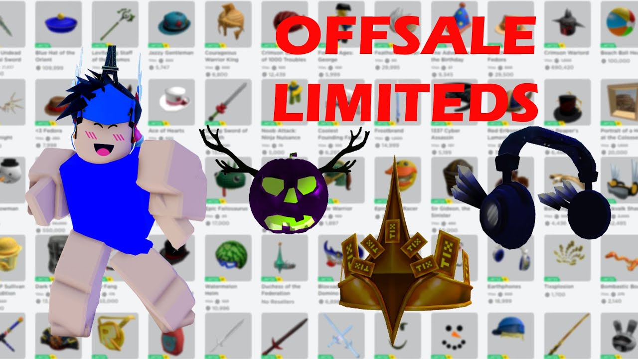 Off-Sale Roblox Items That Will Go Limited - YouTube