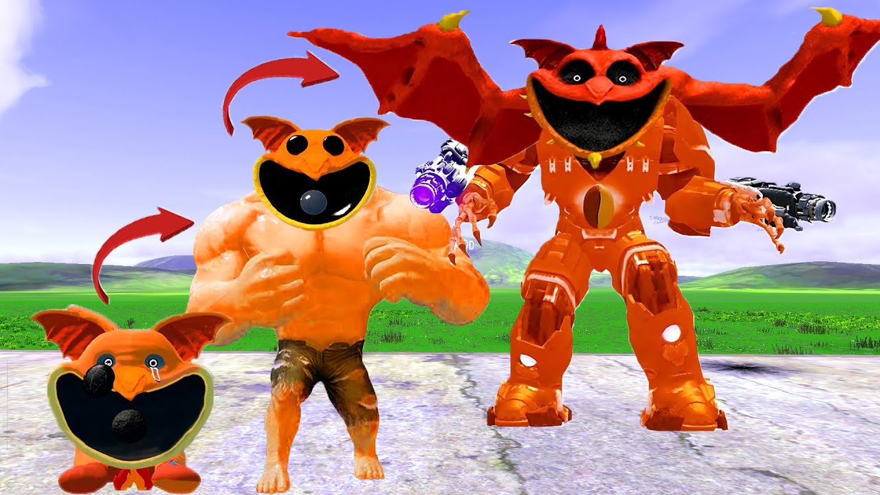 EVOLUTION OF NEW FORGOTTEN TITAN SMILING CRITTERS DRAGON POPPY PLAYTIME ...