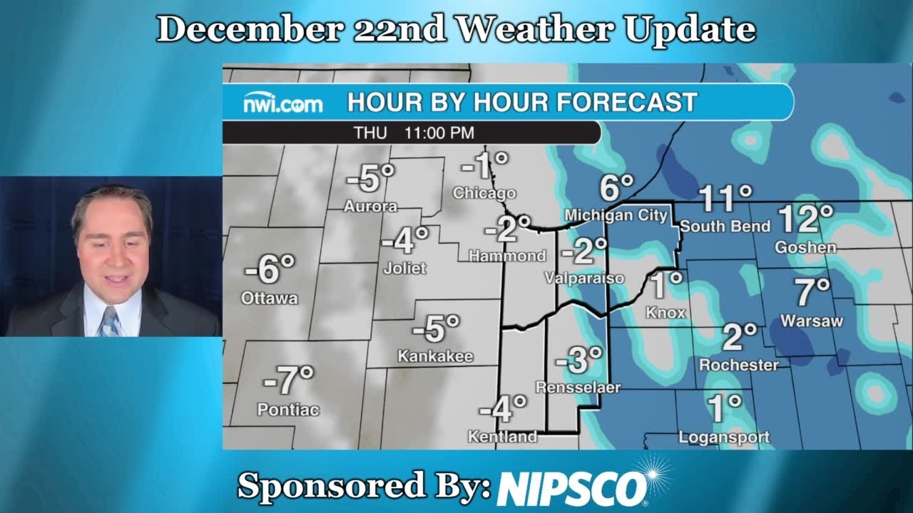 Thursday, December 22 weather update for Northwest Indiana - YouTube