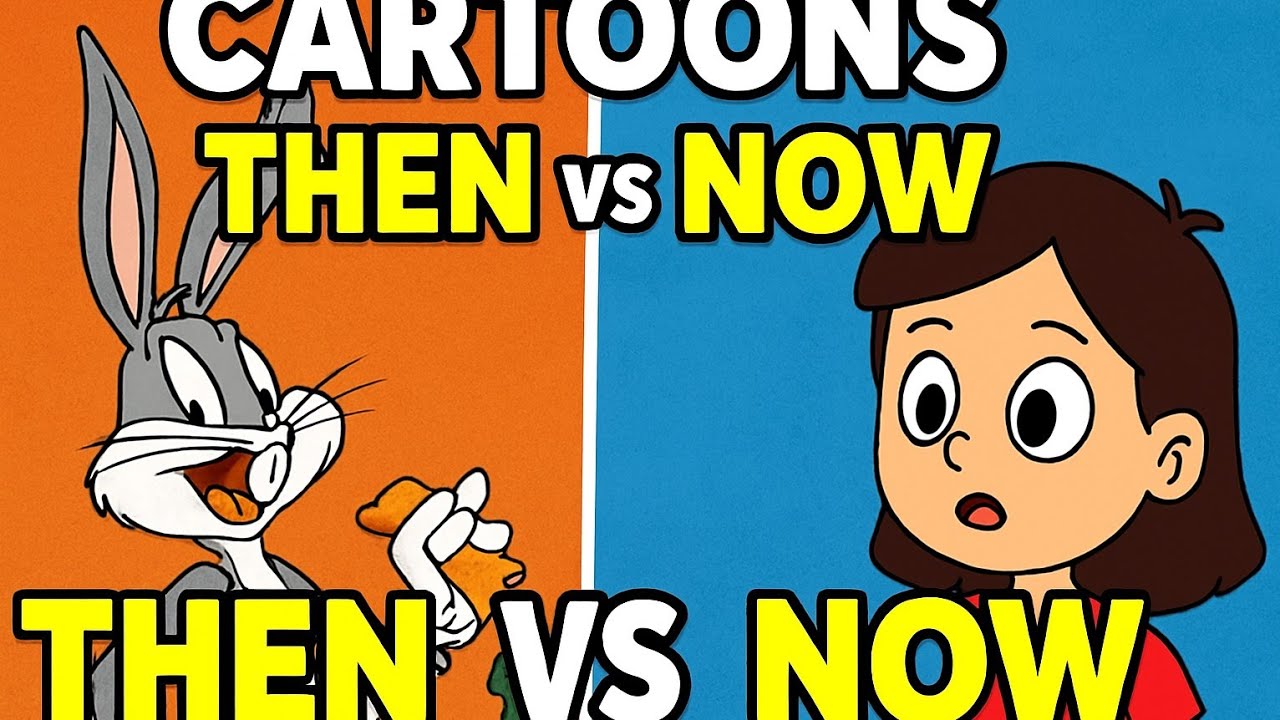 “Cartoons Then vs Now 🧒🔥 | 1980–2025 Evolution in Drawing 🎨 ...