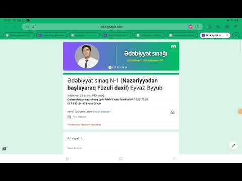 MiQ 2023-2024 ədəbiyyat sınağı N-1 Eyvaz Əyyub (25 sual)