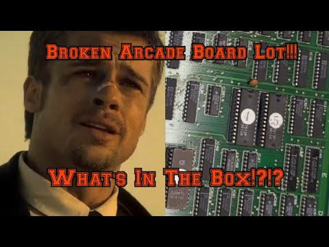 Broken Arcade Board Lot!!! Let's See What We Got!!! - YouTube
