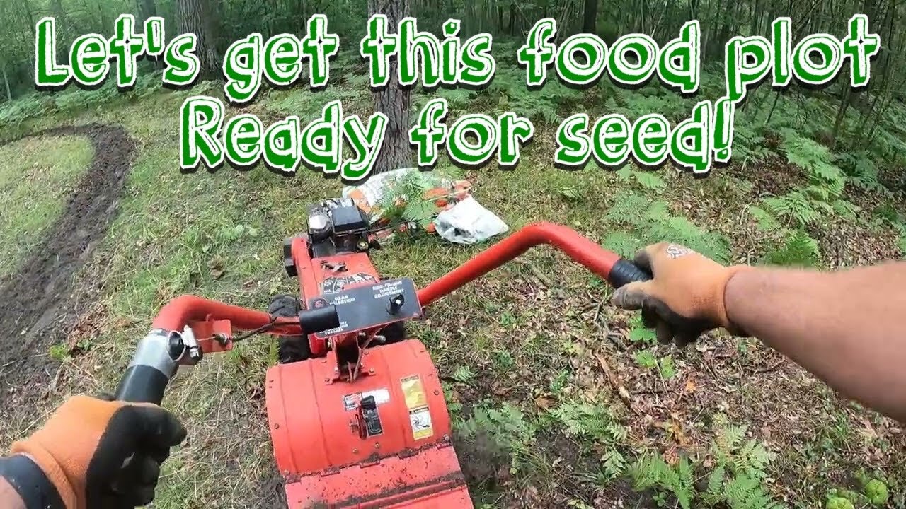 Food Plot Prep Getting ready for seed - YouTube
