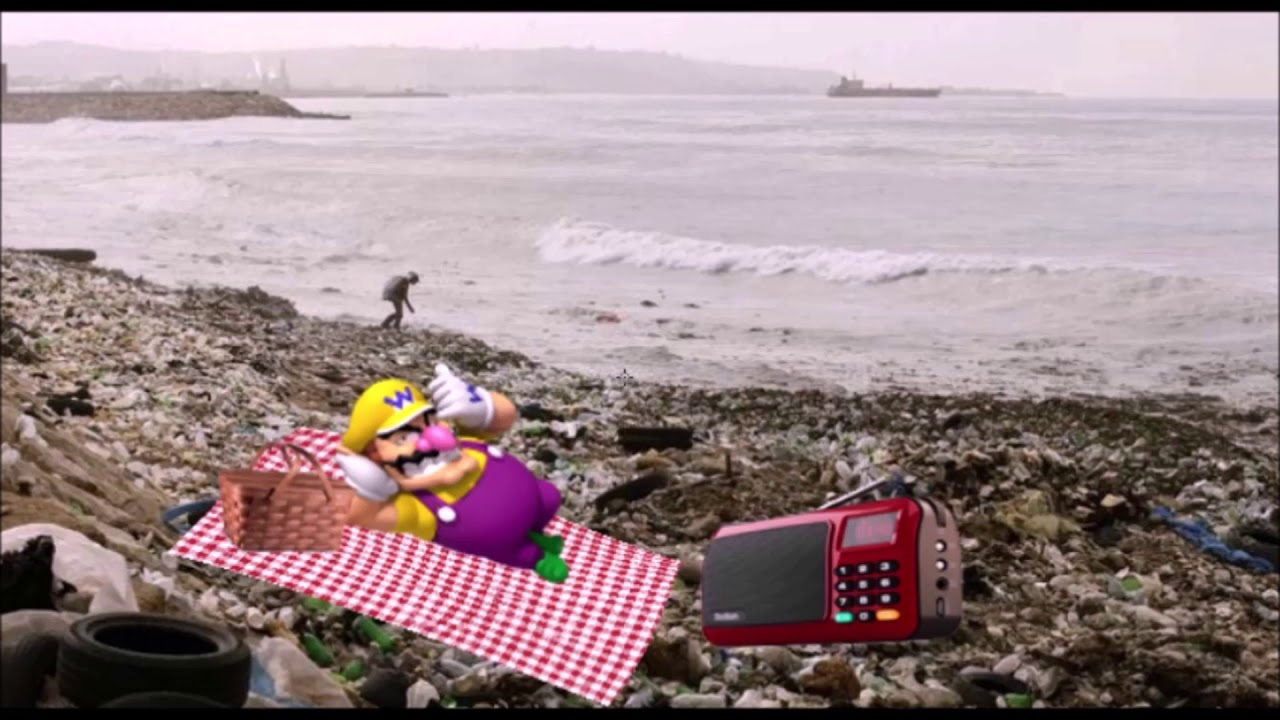 Wario attends a picnic in the lebanese beach and dies from a tsunami ...