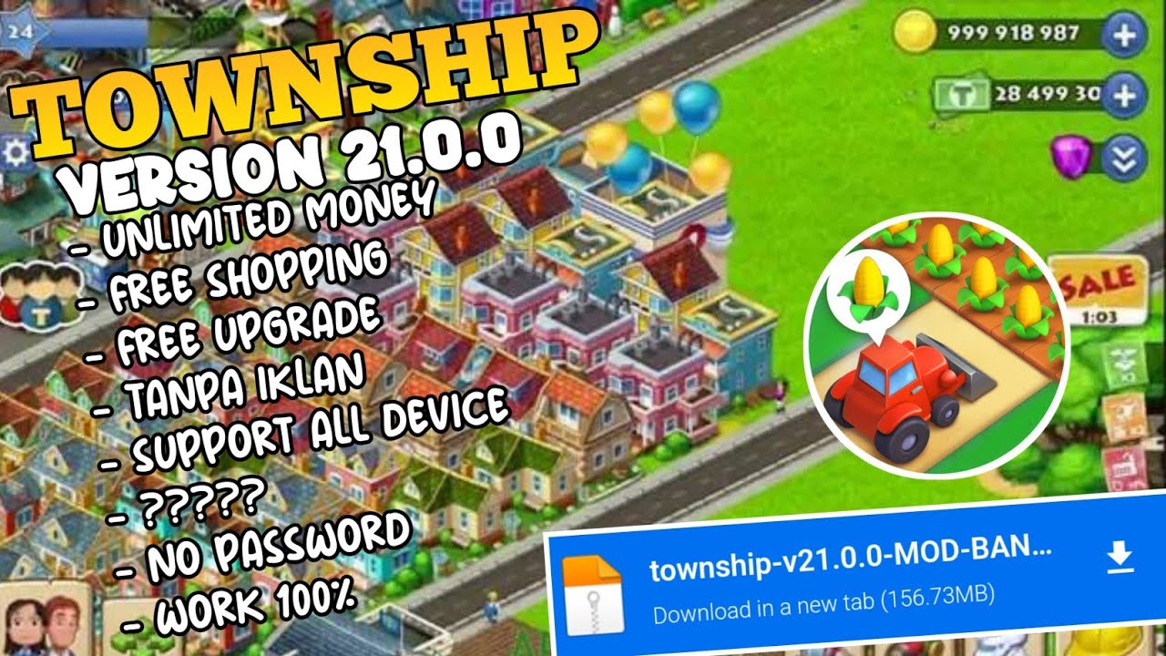 NEW UPDATE!! TOWNSHIP MOD APK V21.0.0 UNLIMITED MONEY - YouTube