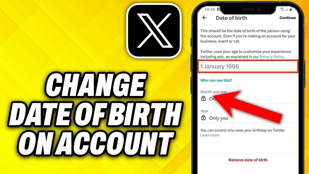 How To Change Date Of Birth On X Twitter Account (2025) - YouTube