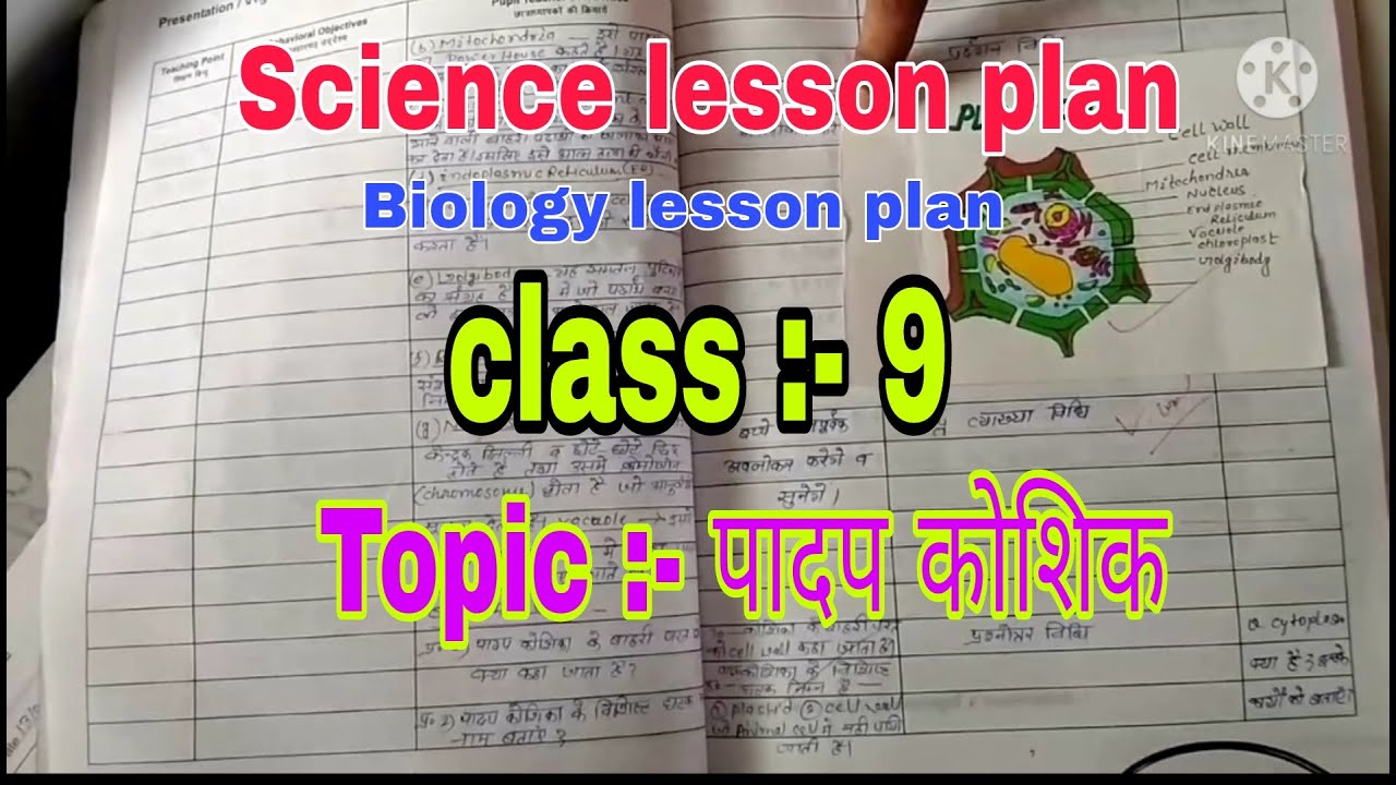 Biology lessons plan || पादप कोशिका || Science lesson plan || B.Ed ...