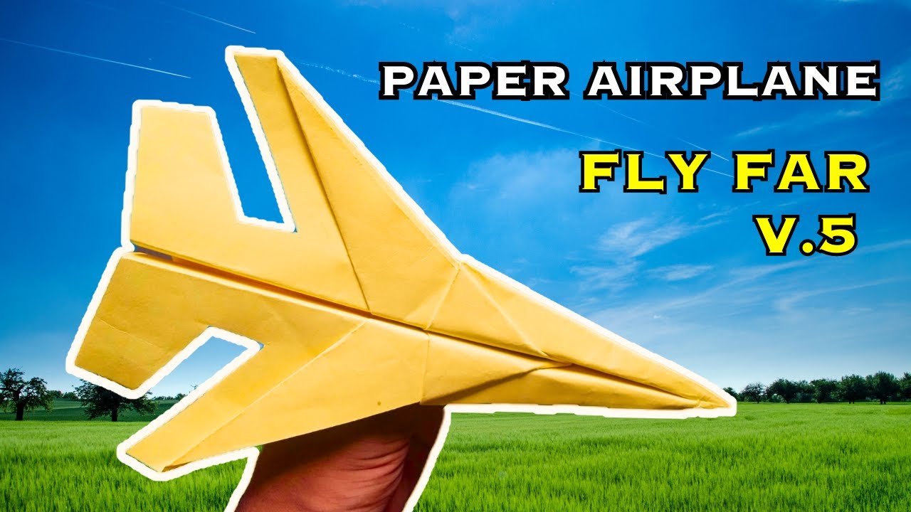How to make an easy paper airplane | Paper airplanes that fly far - YouTube