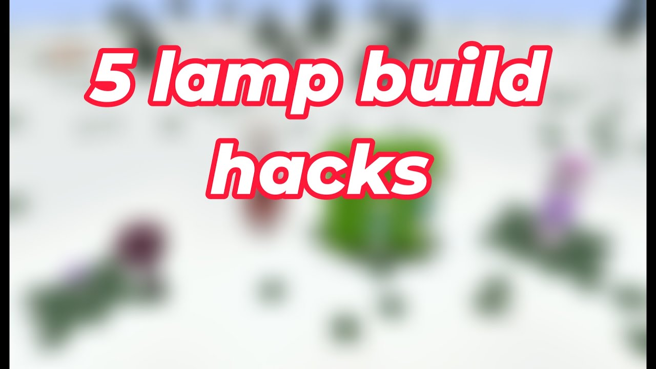 5 lamp build hacks for you to make in Minecraft - YouTube
