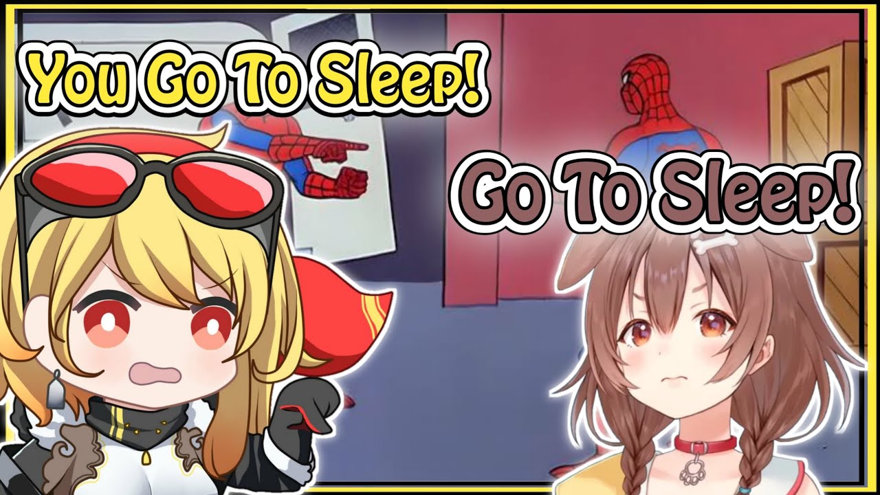 Kaela And Korone Do Spider-Man Loop Meme [ Hololive ] - YouTube