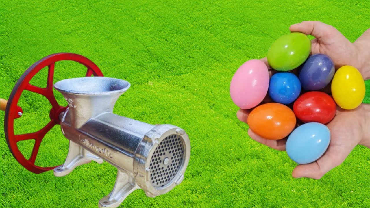 EXPERIMENT COLORFUL EGGS VS MEAT GRINDER COOL EFFECT|EXPERIMENT ...