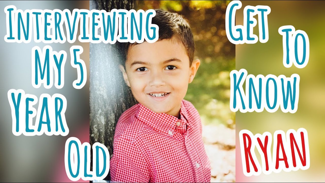 Interviewing My 5 Year Old | Get To Know Ryan - YouTube