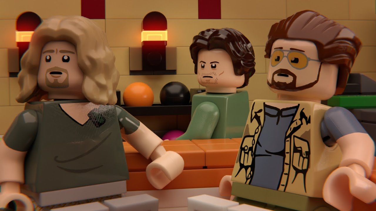 Big Lebowski - Nobody F's With The Jesus - Lego Blender Animation - YouTube