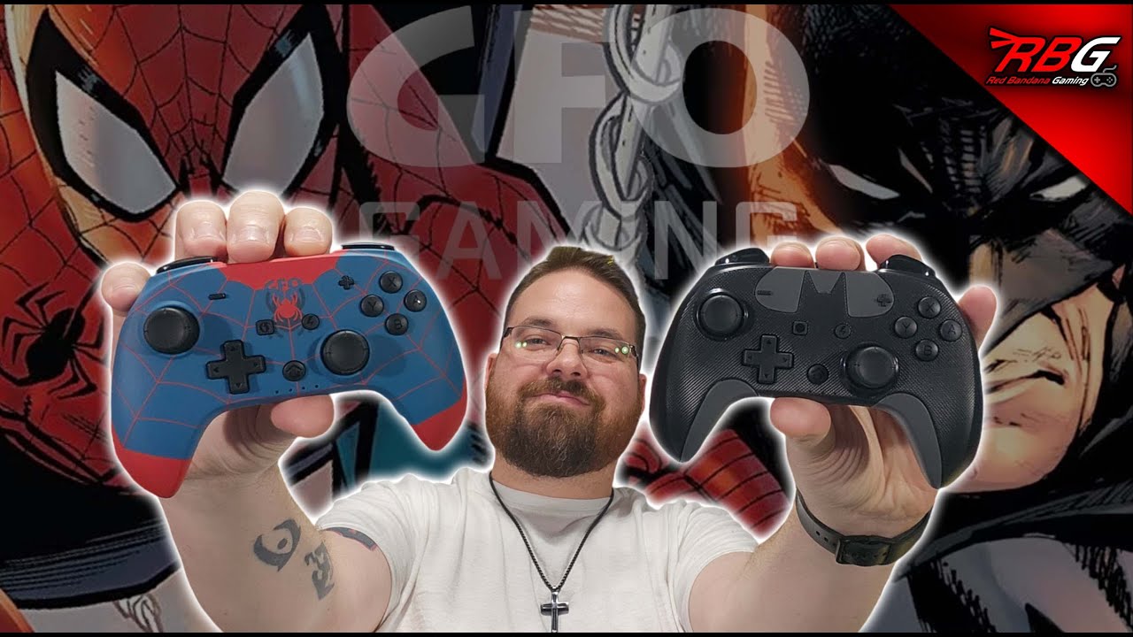 Spider-Man Vs Batman! GFO Gaming Nintendo Switch Pro Controllers for ...