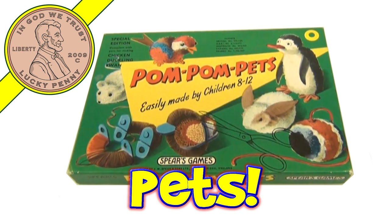 Vintage Pom-Pom Pets Special Edition Game, by Spears Games - Chicken ...