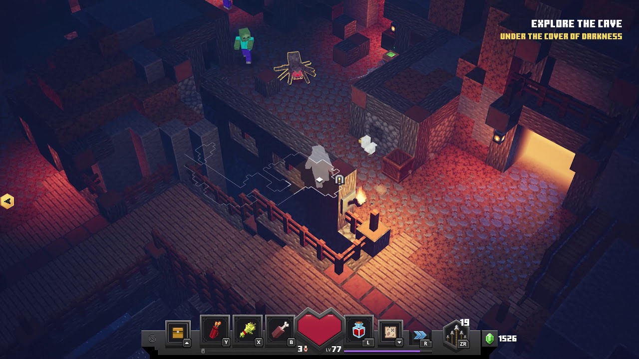 Minecraft Dungeons secret levels arch haven - YouTube