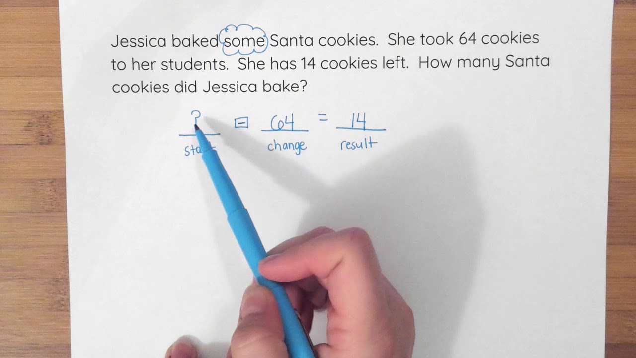 Lesson #5 Subtraction 1 Step Start Unknown - YouTube
