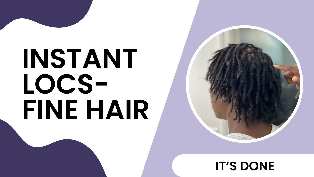 Instant Loc Fine and Low Density Hair - YouTube