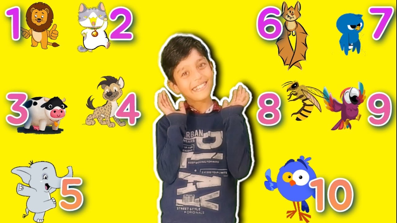Counting With Animal Sounds | Fun Counting Song for Kids - YouTube
