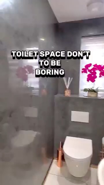 BATHROOM SPACE DON’T NEED TO BE BORING #toilet#bathroom#diy # ...