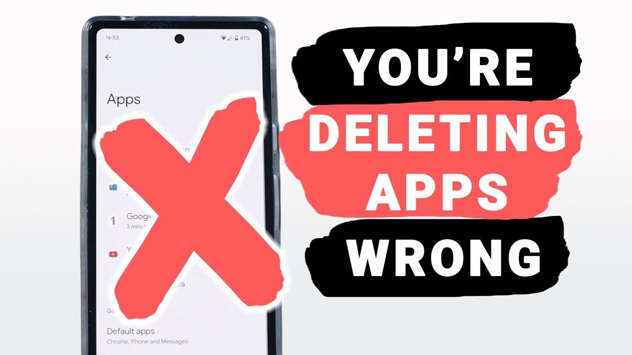 How To Delete Apps PROPERLY (or They Still Use Memory) - YouTube