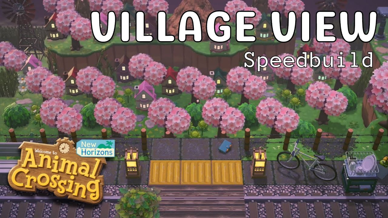 JAPANESE VILLAGE Perspective Build - ACNH Speedbuild - YouTube