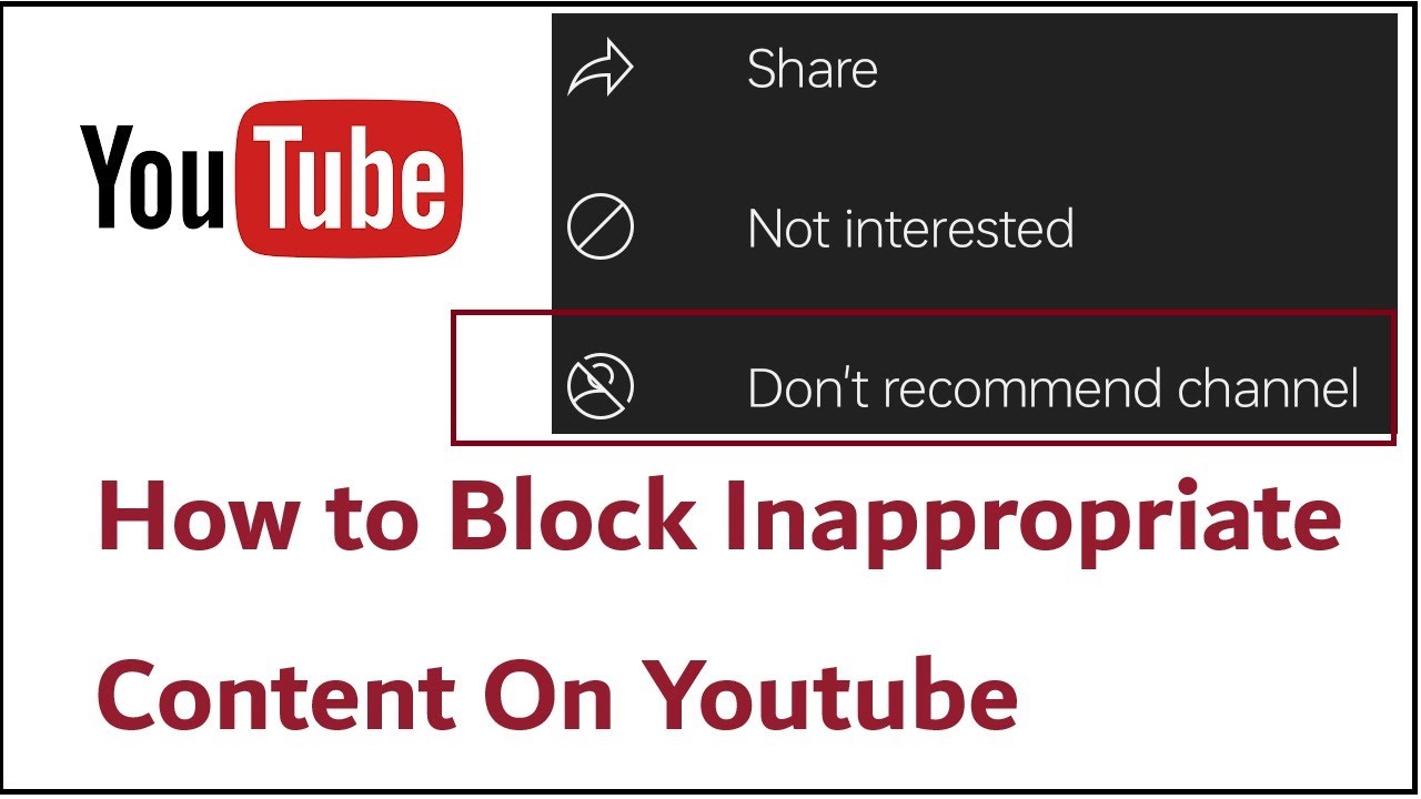 How to Block Inappropriate(bad) Content On Youtube - Parental Control ...
