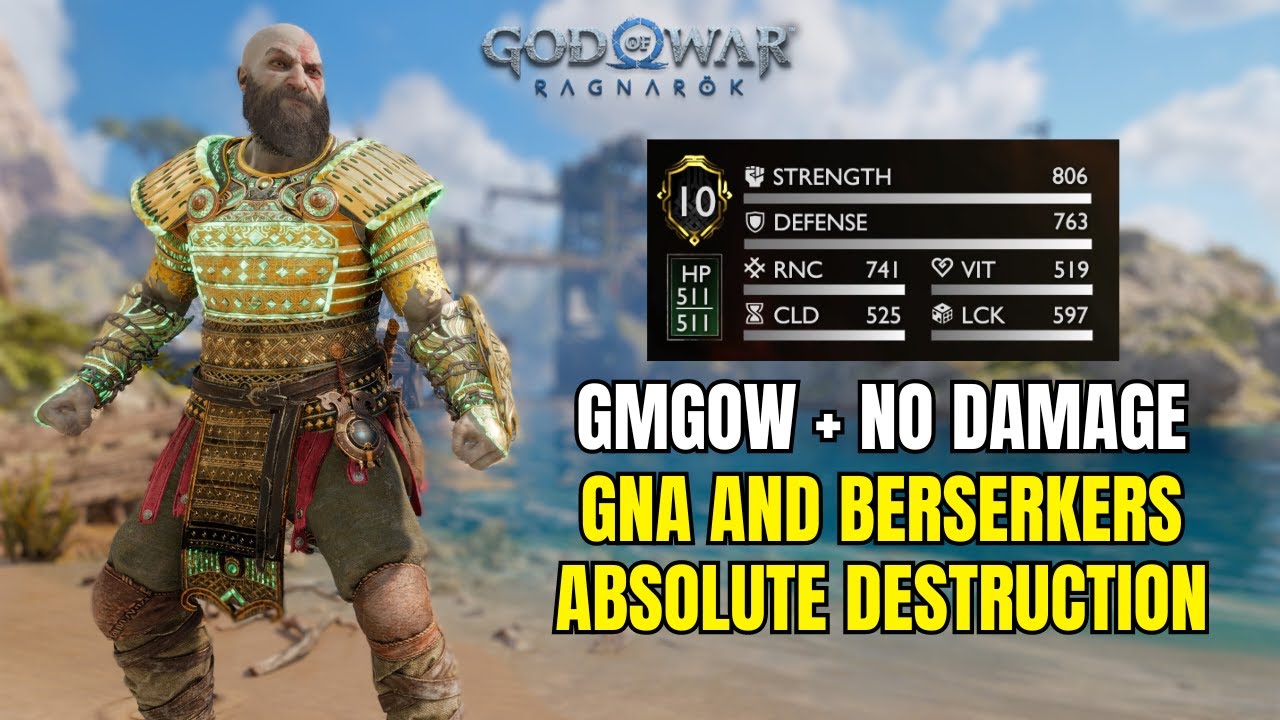 Max Luck Build (GMGOW + NO Damage) | God Of War Ragnarok - YouTube